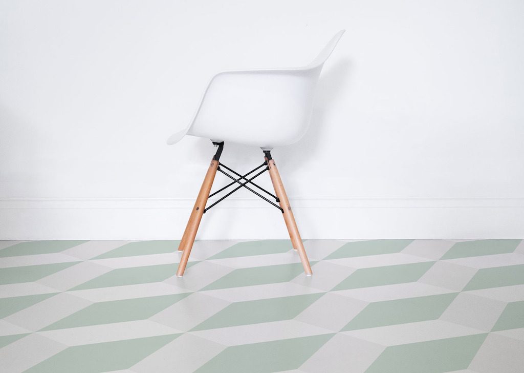 Go bold with geometric design vinyl flooring ~ Fresh Design Blog