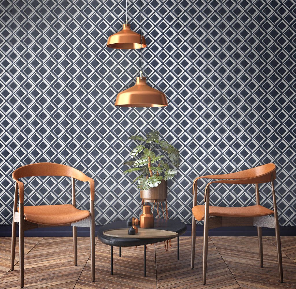Best Blue Wallpaper Designs For Your Home Decor ~ Fresh Design Blog