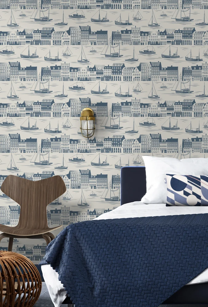 Best Blue Wallpaper Designs For Your Home Decor ~ Fresh Design Blog