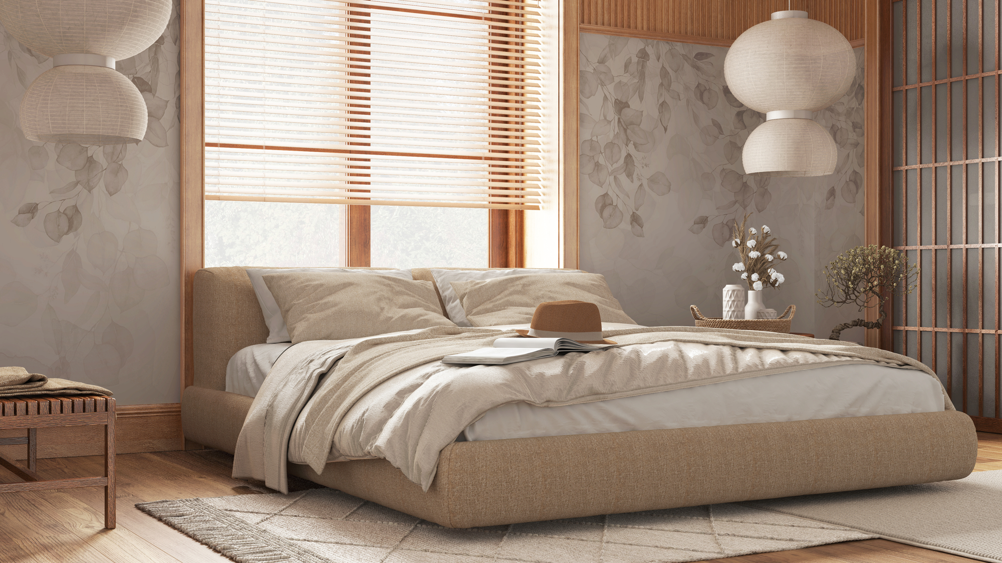 How To Create a Calming Japandi Bedroom Interior ~ Fresh Design Blog