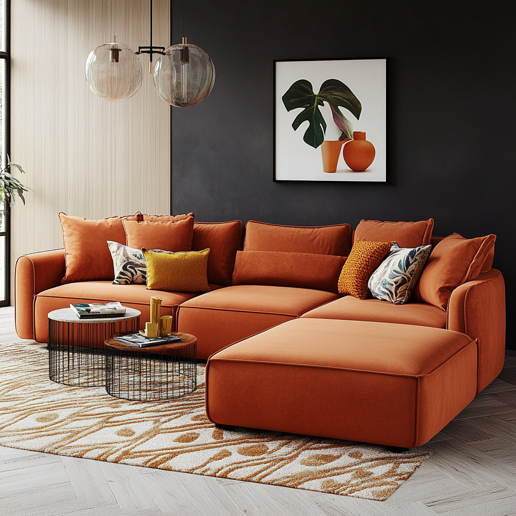 How To Style Your Modular Sofa: 5 Living Room Ideas ~ Fresh Design Blog
